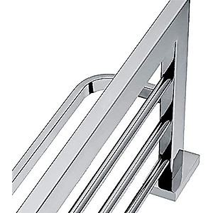 OMOONS Towel Rack Bathroom Towel Rack Holder Stainless Steel Chrome Hanging Square Towel Bar Towel Rack Bathroom Accessory