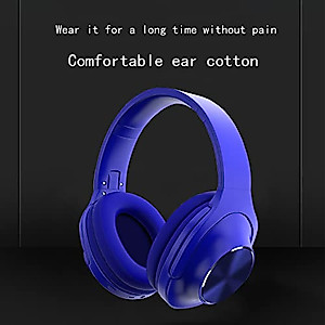 Foldable Bluetooth 5.0 Headset Over Ear, Fashion Wireless Subwoofer Stereo Bluetooth Sport Headphones with 2 Modes for Music Sports Computer Game Comfortable Wear