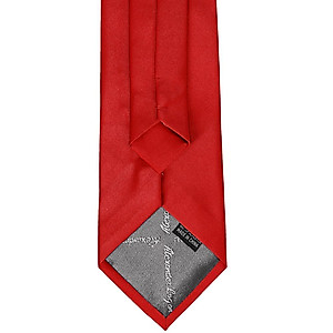 tiemart Clip-On Pre-tied Uniform and Everyday Wear Necktie (20 Inch, Red)