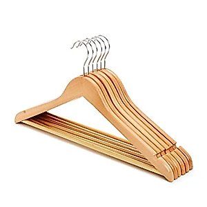 WALNUT Odorless 5Pcs Sturdy Clothes Storage Rack Drying Clothes Rack Reusable Shirt Hangers for Home Use
