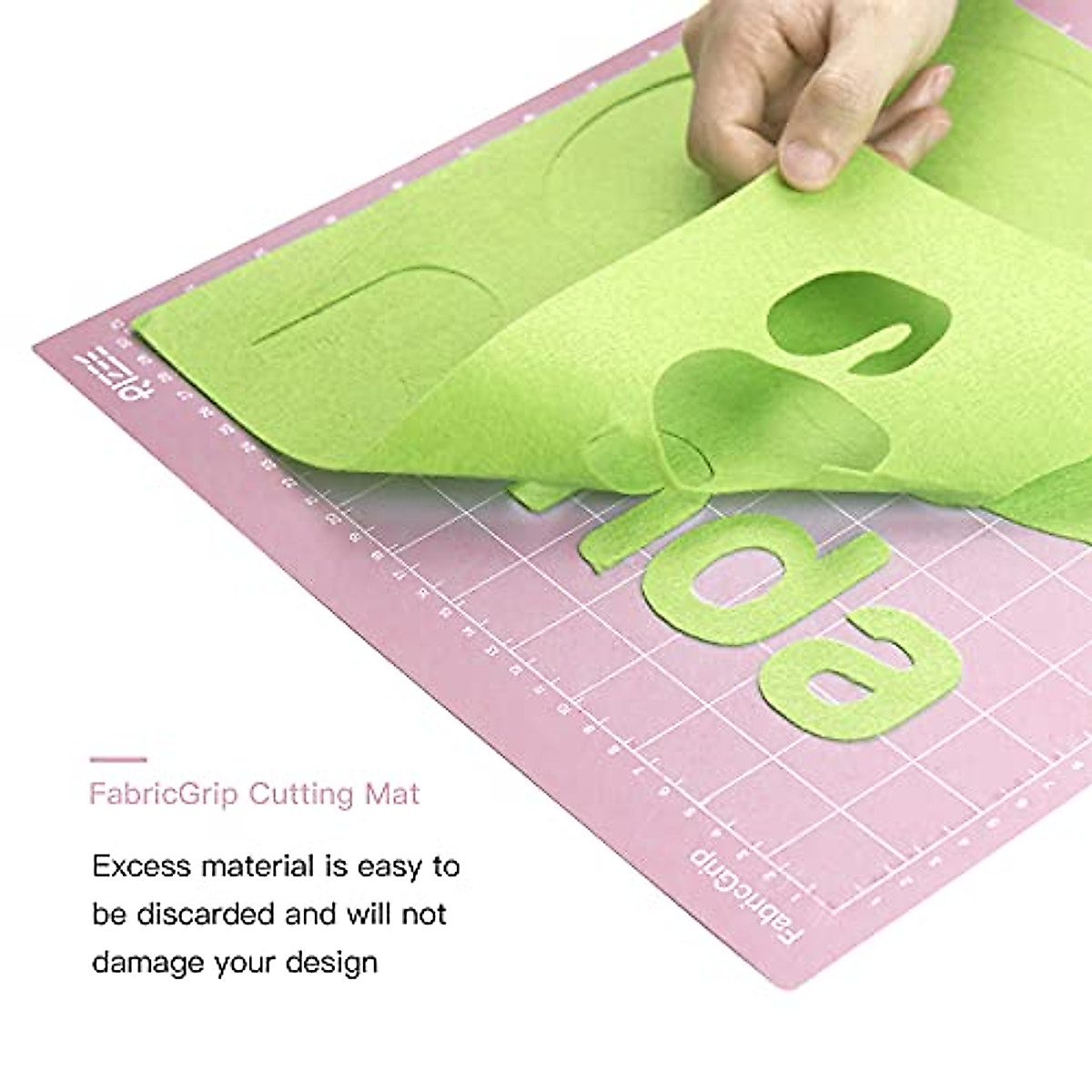 RIZEE FabricGrip Cutting Mat for Cricut Maker/Explore Air 2/Air/One (12"x24" 3 Mats) Adhesive Sticky Pink Quilting Cricket Replacement Cut Mats