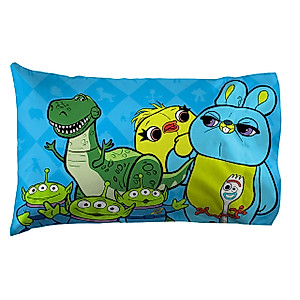 Jay Franco Disney Toy Story Buzz & Woody Full Sheet Set - 4 Piece Set Super Soft and Cozy Kid’s Bedding - Fade Resistant Microfiber Sheets (Official Disney Product)