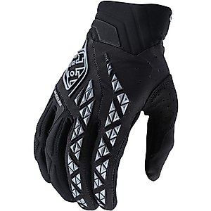 Troy Lee Designs Motocross Motorcycle Dirt Bike Racing Mountain Bicycle Riding Gloves, SE PRO Glove (Black, Medium)
