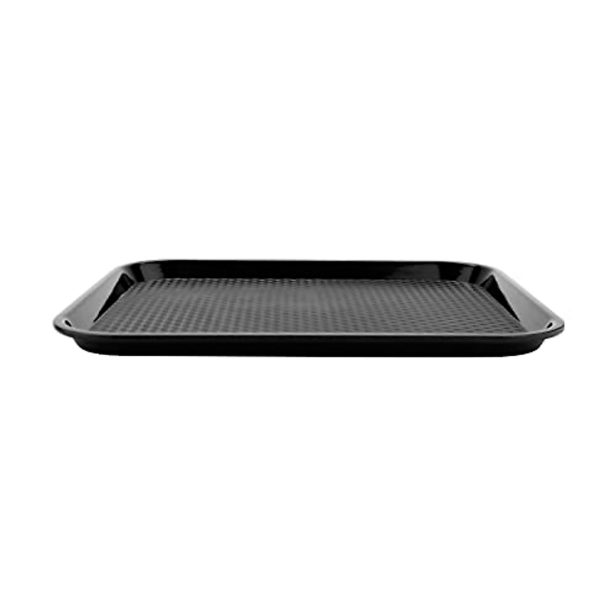 G.E.T. FT-16-BK BPA-Free Cafeteria / Fast Food Tray, 16.25" x 12", Black (Set of 12)