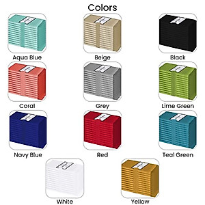 Cotton Clinic Cloth Dinner Napkins Fringes – Perfect Everyday Use Table Napkins – Soft Durable Washable – Ideal for Party Wedding Christmas Easter – Set of 12-20x20 inches Black Napkins