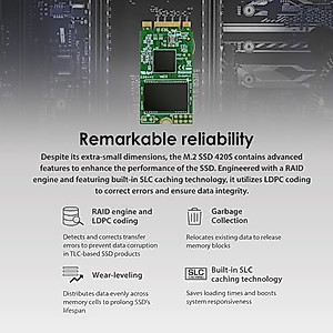 Transcend 3D TLC NAND with SSD M. 2 2242 Sata – Iii GB/S mts420s Series