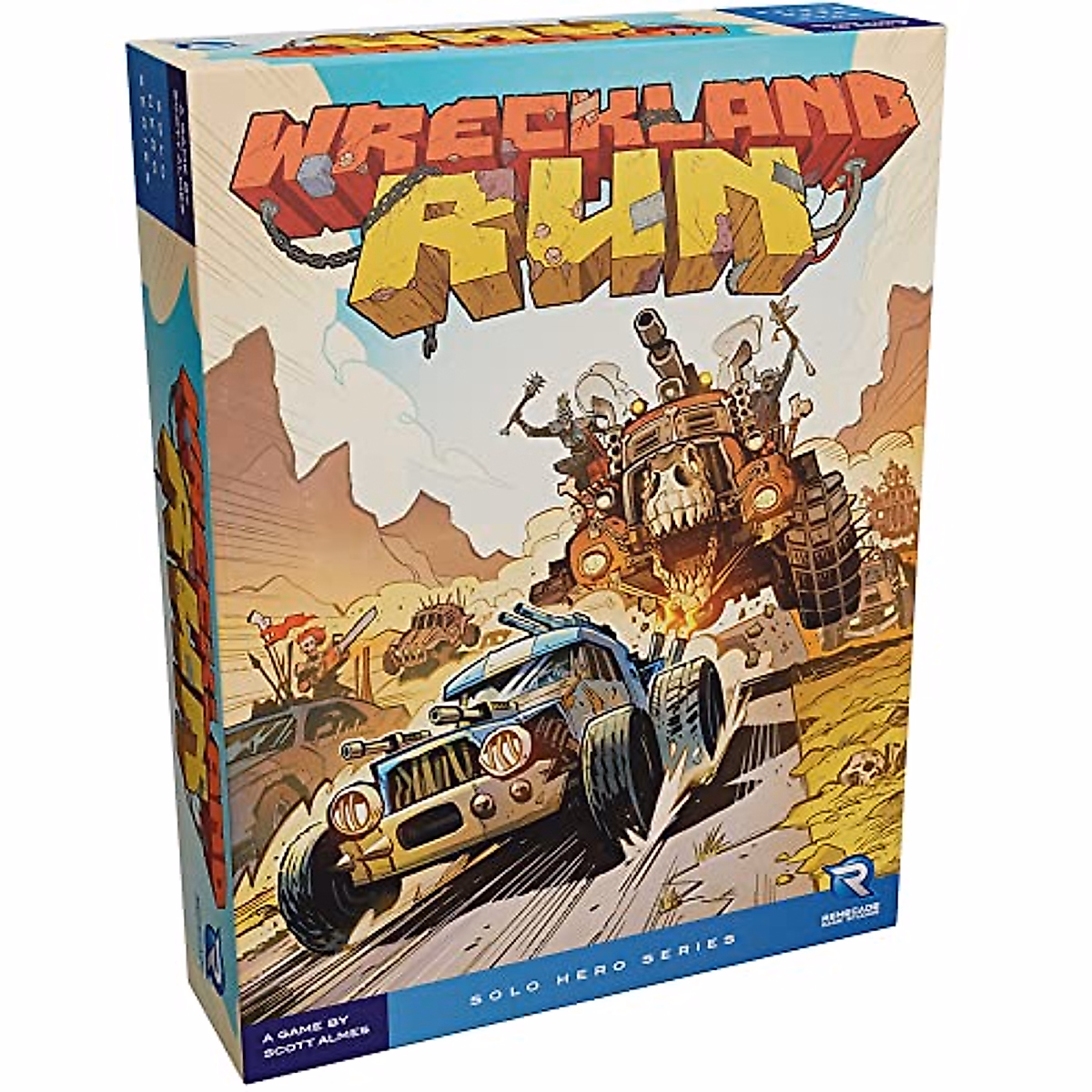 Renegade Games Studios Wreckland Run - Solo Hero Series, Renegade Games, Ages 10+, 1 Player Solo Campaign Game, 30-45 Min Per Campaign, Medium