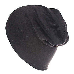 Qandsweet Baby Boy's Hat Kids Cool Knit Beanie Hats Toddlers Caps (Black Dark Grey Red White)