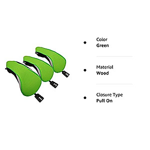 Sword &Shield sports 3pcs/Set New Driver # 1 3 5 Fairway Wood Cover Golf Club Head Cover (Green)
