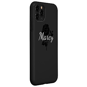 iPhone 11 Pro Marcy - Custom Black Rose Phone Cover Gray Personalized Case