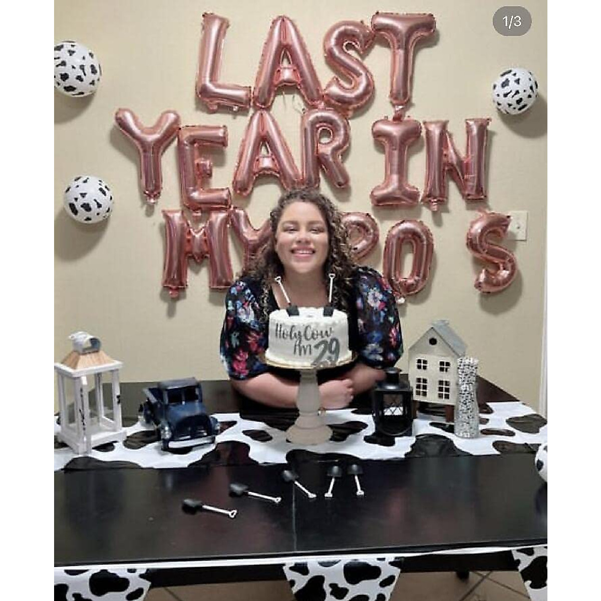 LaVenty Last Year In My 20s Birthday Decoration Last Year In My 20s Banner 29 Birthday Decoration Last Year In My 20s Birthday Sash 29 Birthday Balloons