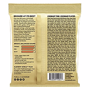 Ernie Ball Earthwood Medium 80/20 Bronze Acoustic Guitar Strings 3-Pack - 13-56 Gauge