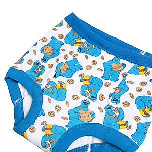 Sesame Street Unisex Baby With Elmo, Cookie Monster And Big Bird Includes Stickers Success Chart Sizes 18m, 2t, 3t, 4t Potty Training Pants Multipack, 10-pack Training Pant_a, 4T US