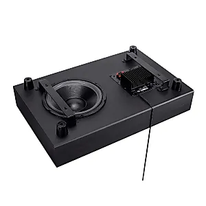 Monoprice Ssw-12 Powered Slim Subwoofer - 12 Inch with Ported Design, 150 Watts, Lowprofile Includes On-Wall Mounting Brackets, Black