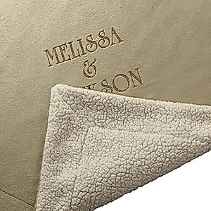 Custom Catch Personalized Unique Wedding Couple Gifts - Anniversary, Engagement Gift Blanket (Hearts)