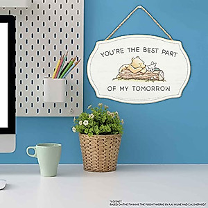 Disney Winnie the Pooh You're the Best Part Hanging Wood Wall Decor - Adorable Winnie the Pooh Sign for Home