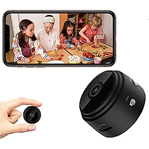AICAM Hidden Cameras for Home Security, 1080p HD Mini Spy Camera Wi-Fi Wireless, Small Nanny Camera Indoor with Remote View, Motion Detection, Night Vision, Tiny Spy Cam