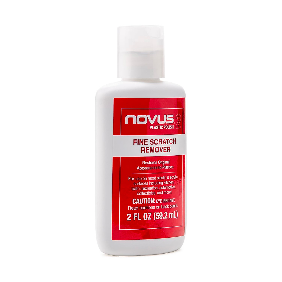 NOVUS 7033 | Plastic Clean & Shine | Fine Scratch Remover #2 | 2 Ounce Bottle