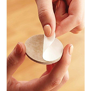 Scotch Felt Pads, Felt Furniture Pads for Protecting Hardwood Floors, Round, 32 Pads & Felt Pads, Felt Furniture Pads for Protecting Hardwood Floors, Square, Beige, 1 in. x 1 in, 16 Pads