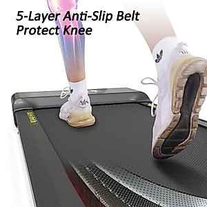 Walking Pad, Walking Treadmill in LED Display, Under Desk Treadmill for Home/Office with Remote Control, Portable Treadmill 2 in 1 for Walking and Jogging