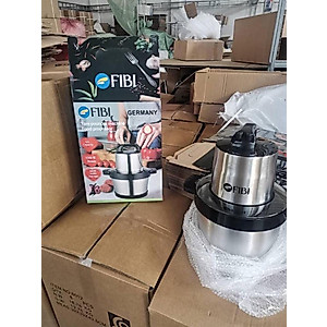 FIBI FOOD PROCESSOR - 1500W, Multi-Functional Food Chopper, Electric Meat Grinder and Yam Pounder,4 Sharp Blades,6Liters