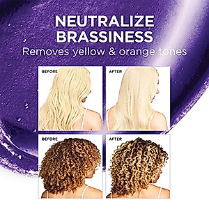 L'Oreal Paris EverPure Ultra Pigmented Anti Brass Purple Rinse-Out Mask for Bleached, Blonde or Highlighted Hair, 3 Ounce