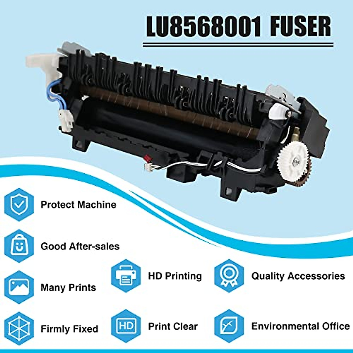 LU8568001 LU9215001 Fuser Fixing Unit Compatible with Brother MFC-8950/8510/8710/8810/8910,HL-5440/5450/5470/6180,DCP-8110/8150/8155-110,Replaces 120 V Fuser LU9699001 LU9809001 LU9952001 LJB693001