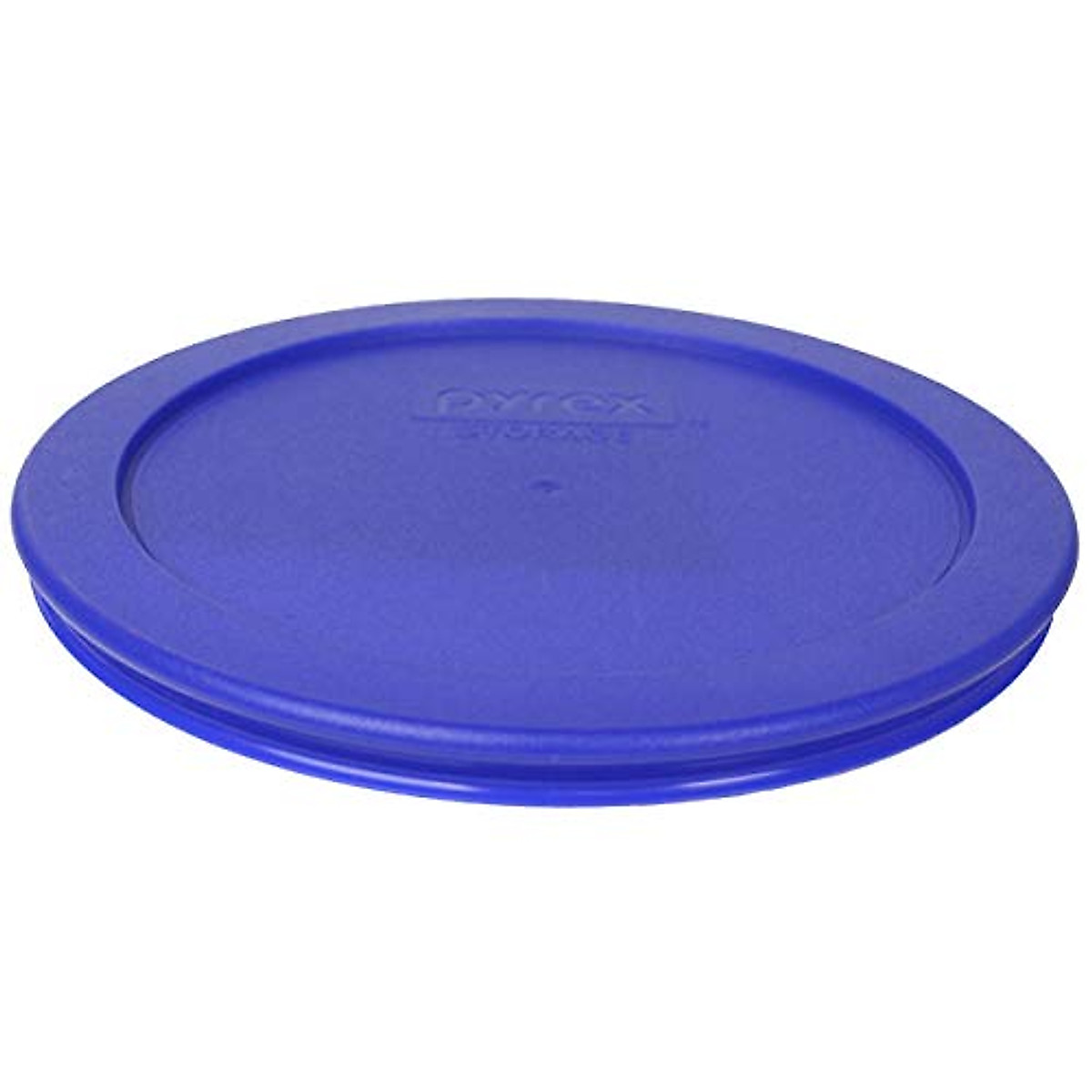 Pyrex 7201-PC 4 Cup (1) Sapphire Blue, (1) Marine Blue, & (1) Blue Round Plastic Food Storage Replacement Lid, Made in USA