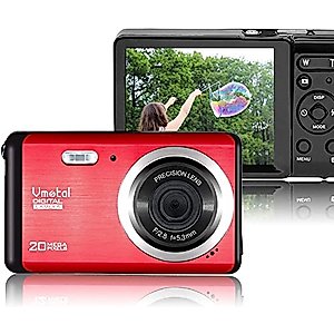 Mini Digital Camera, Vmotal FHD 1080P Kids Camera 20MP Cameras for Photography 2.8 inch LCD Point and Shoot Digital Cameras Vlogging Camera for Kids Teens Beginners Elderly-Holiday Birthday Gift