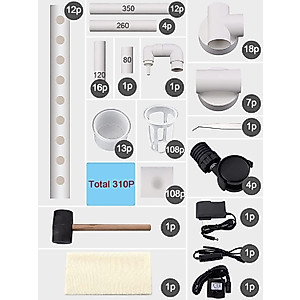 4 Layer Hydroponic Grow Kit with Wheels 108 Sites 12 Pipes Hydroponic Planting Equipment with Water Pump Hydroponic Growing System with Grow Baskets and Sponges
