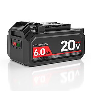 DMMNS Upgraded 20V 6000mAh Battery, Replace for BY519601 BY519603 BY519702, Compatible with Skil PWRCORE 20V Series Cordless Power Tools Battery (Not Fit Leaf Blower Circular Saw and Lawn Blower)