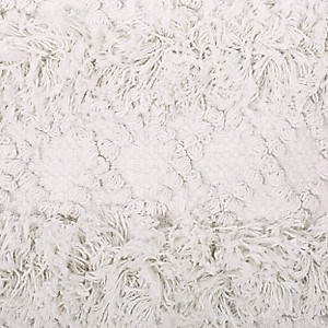 Christopher Knight Home Anna Boho Fabric Cube Pouf, White