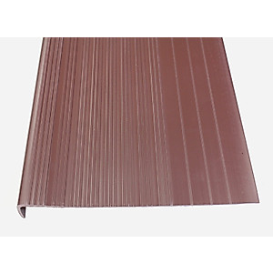 American Floor Mats Light-Duty 1/8inches Thick Gray 48inches Wide Vinyl Stair Treads