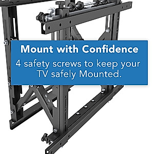Mount-It! Video Wall Mount with Pop Out Function, Digital Signage TV Menu Board Mount for 32 to 70" TVs, Up to VESA 400x400, Commercial Grade 110 Lbs Capacity
