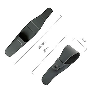 2-Pack Silicone Razor Case, Portable Soft Shaver Cover Bag Protector, Safety Waterproof Travel Razor Carrying Case (Blue+Grey)