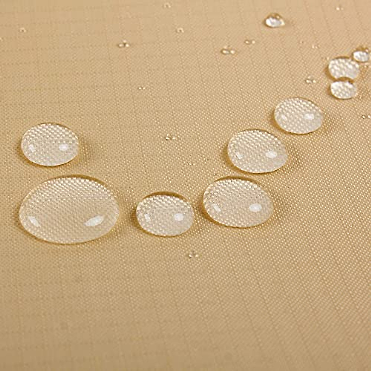 Hentex Outdoor cushion storage bag Waterproof Dustproof Patio Cushion Storage Bag with Zipper and Handle large Duffle Bag Garden Furniture Cushion Carrying Bag PVC free 48" L×16" W×22" H (Beige)