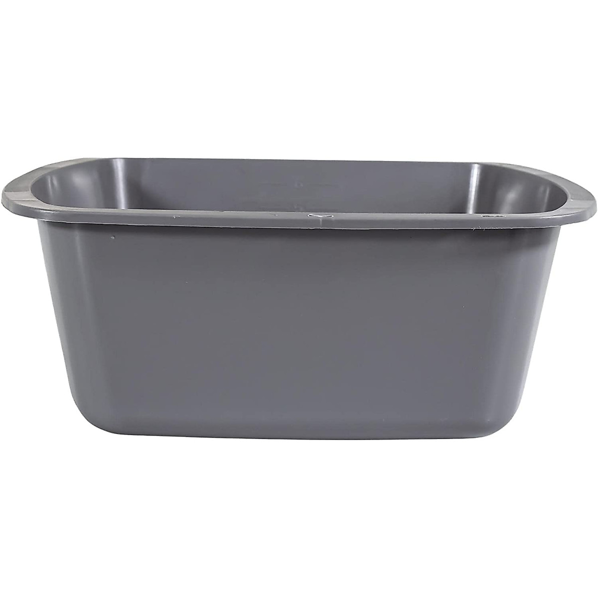 Wash Basins – Rectangular Plastic Hospital Bedside Soaking Tub [2 Pack] Small 7 Quart Graduated Bucket - Portable Washbasin for Washing, Cleaning, Foot Bath, Washing Dishes, Face Cleansing Bowl