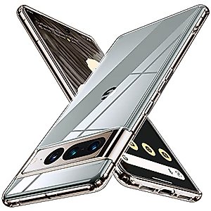 Humixx Crystal Clear Designed for Google Pixel 7 Pro Case [Non-Yellowing] [8 FT Military Drop Protection] Slim Fit Yet Protective Shockproof Bumper with Airbag Case Cover 6.7 Inch- Crystal Clear