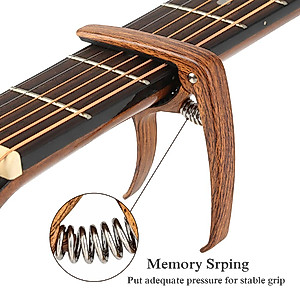 Guitar Capo, Premium Zinc Alloy Capo for Acoustic, Electric and Classical Guitars, Ukulele, Banjo, Bass, Mandolin