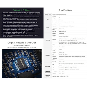 waveshare FT232RNL USB to RS232/485/422/TTL Interface Converter, Industrial Isolation