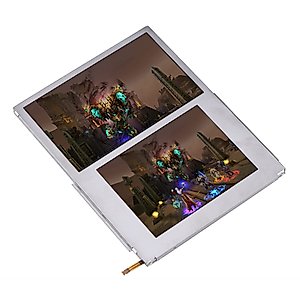 Vikye 2DS LCD Screen, Top & Bottom LCD Display Screen Replacement, Universal Repair Part for Top & Bottom
