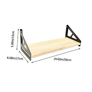 KOMBIUDA 1 Set Shelf Wall Sundries Holder Living Room Supply Bathroom Sundries Rack Wooden Wall Stand Multi-Function Wall -Mounted Storage Rack Sundries Organizer