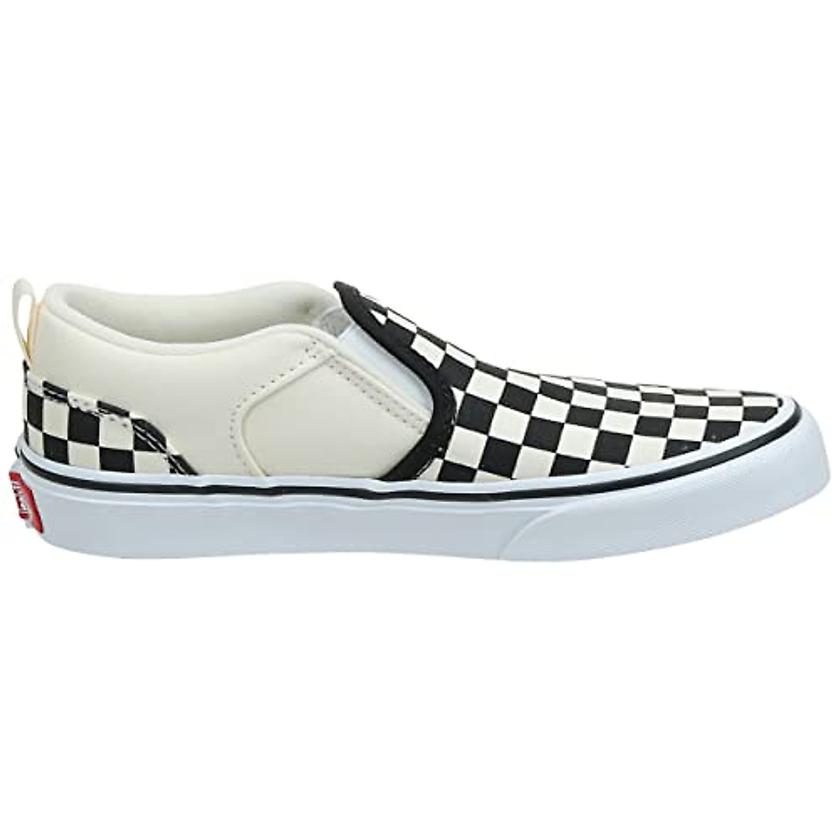 Vans YT Asher Trainers, Multicolour Checkers Black Natural Ipd, 5 US Unisex Big Kid