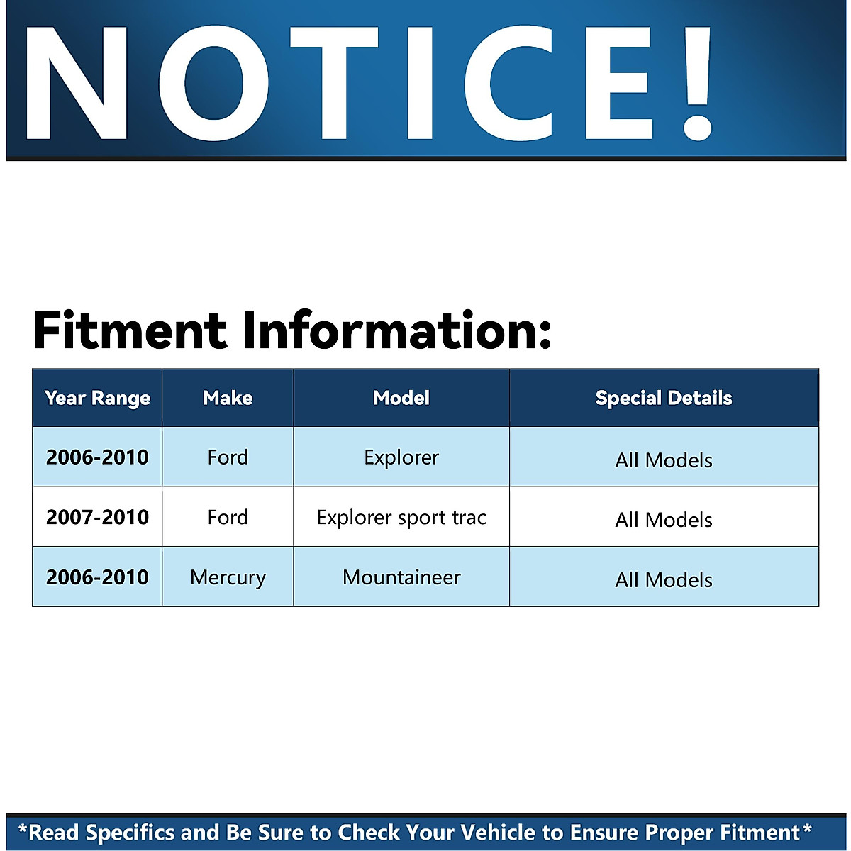 Detroit Axle - Brake Kit for Ford Explorer Sport Trac Mercury Mountaineer Drilled and Slotted Brake Rotors Ceramic Brakes Pads Front and Rear Replacement