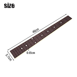 Guitar Neck, Rosewood Fretboard Replacement for 41 Inch 20 Frets Acoustic Guitar Guitar Fretboard Replacement