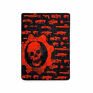 Gears of War Crimson Omen Guns Lightweight Fleece Throw Blanket | Super Soft Plush Blanket, Cozy Bedding Cover for Sofa and Couch, Room Essentials | Video Game Gifts and Collectibles | 50 x 60 Inches