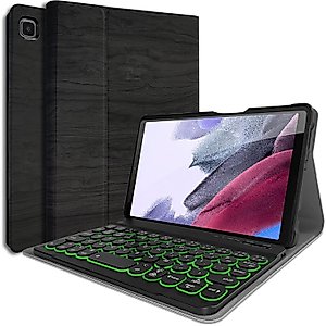 REAL-EAGLE Galaxy Tab A7 Lite 8.7 2021 Backlit Keyboard Case (SM-T220/T225), 7 Color Backlights Detachable Wireless Keyboard Protective Case Cover for Samsung Galaxy Tab A7 Lite 8.7 Inch, Black