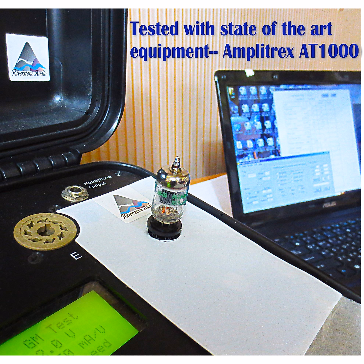 Riverstone Audio - Tested/Matched Pair (2 Tubes) 7-Pin JAN 5654W Fully-Tested Vacuum Tubes - Upgrade for 6AK5 / 6J1 / 6J1P / EF95 - JAN 5654W Platinum Grade Pair