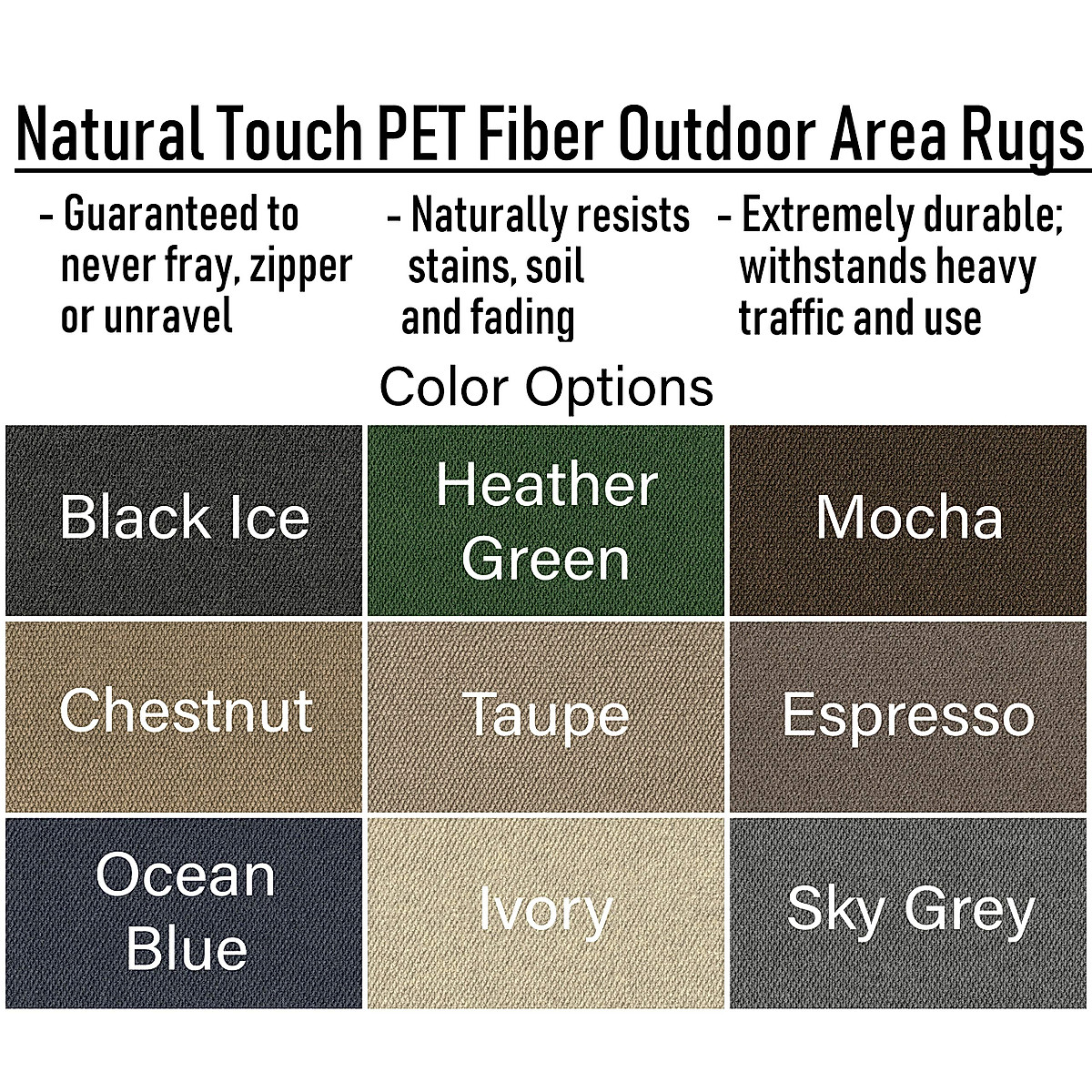 KOECKRITZ Rugs Indoor/Outdoor Hobnail Patterned Rug | Custom-Cut & Made-to-Order