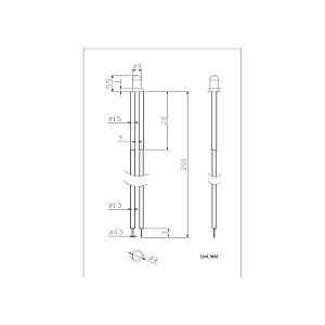 EDGELEC 30pcs 12 Volt 3mm Yellow Flicker LED Lights Emitting Diodes (Candle Flickering Lights) Pre Wired 7.9 inch DC 12v LED Light Clear Lens Small LED Lamps